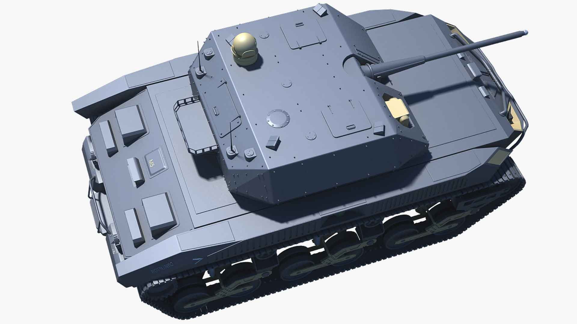 3D Ripsaw M5 Electric Tank - TurboSquid 1967645