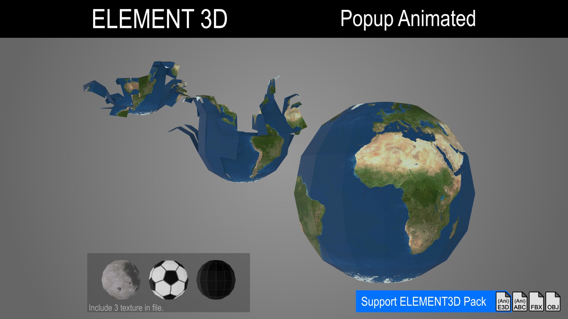 3D Element3d Popup Earth Sphere Model - TurboSquid 1704317