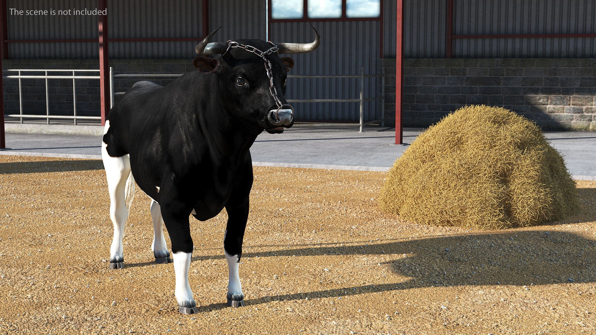 Bull with a Chain 3D model - TurboSquid 2167672