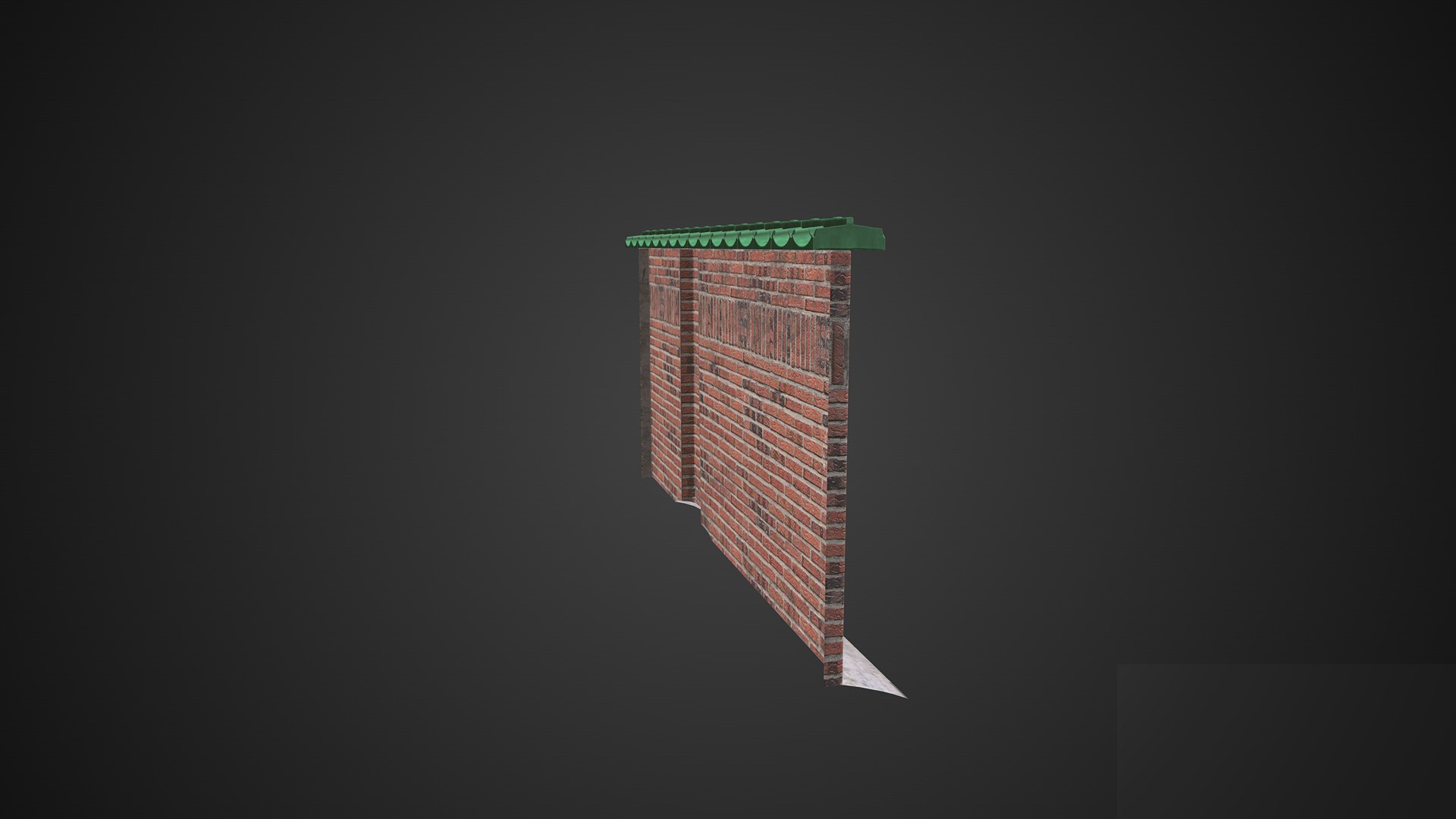 3D Model Game Ready Brick Wall 2 - TurboSquid 2076796
