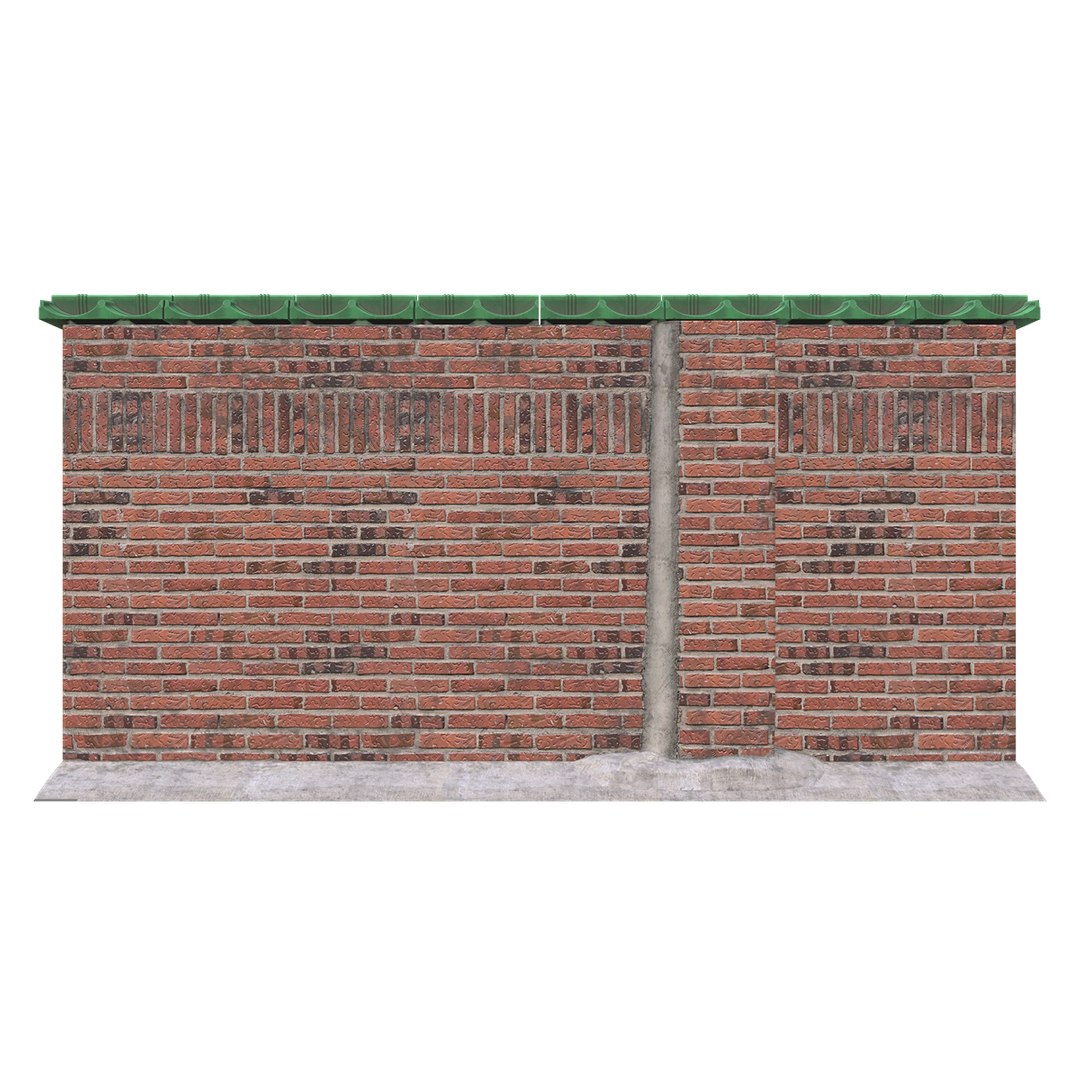 3D Model Game Ready Brick Wall 2 - TurboSquid 2076796