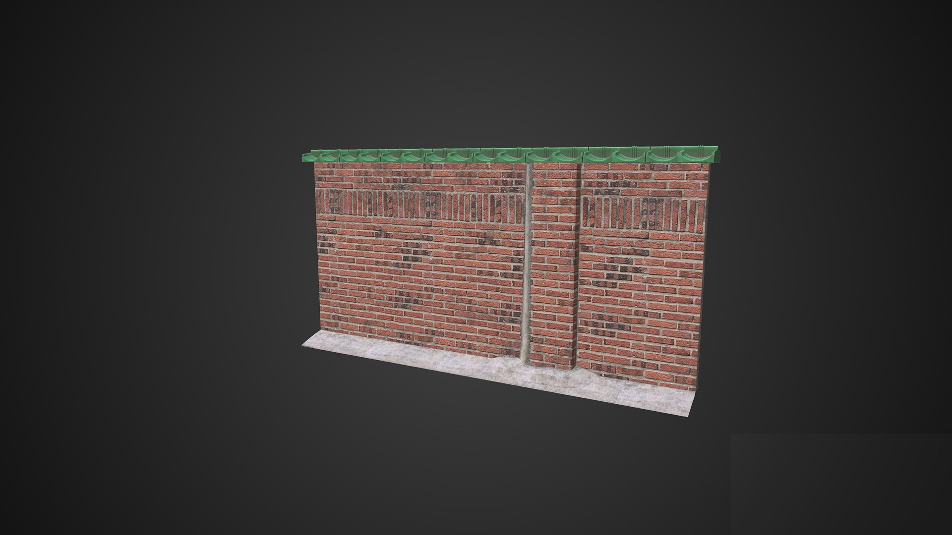 3D Model Game Ready Brick Wall 2 - TurboSquid 2076796