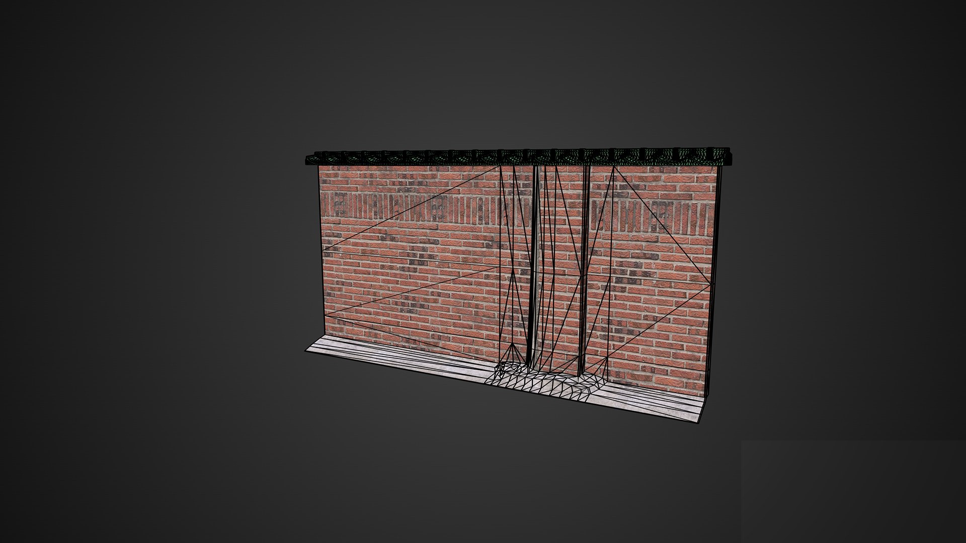 3D Model Game Ready Brick Wall 2 - TurboSquid 2076796
