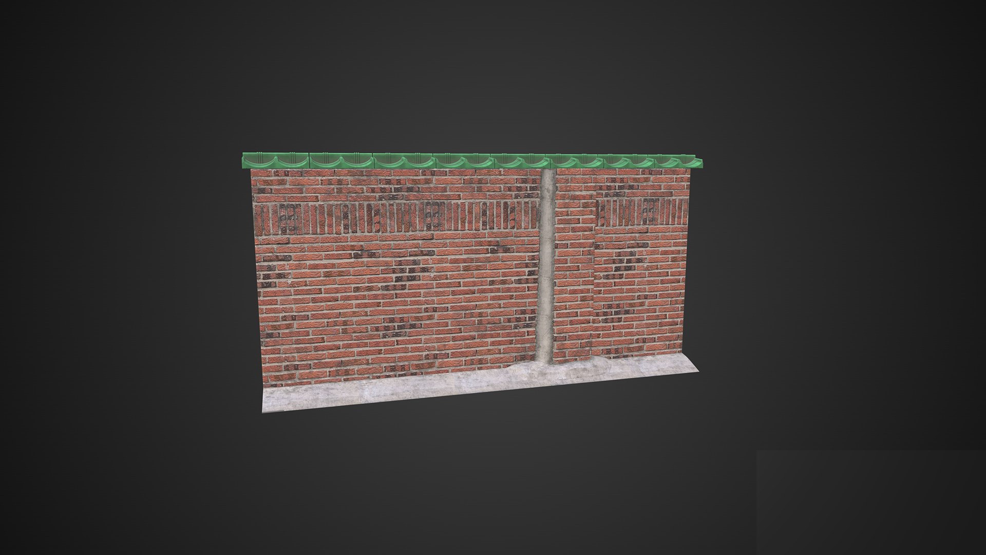 3D Model Game Ready Brick Wall 2 - TurboSquid 2076796