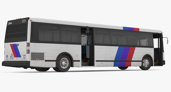 3d model flxible metro d bus
