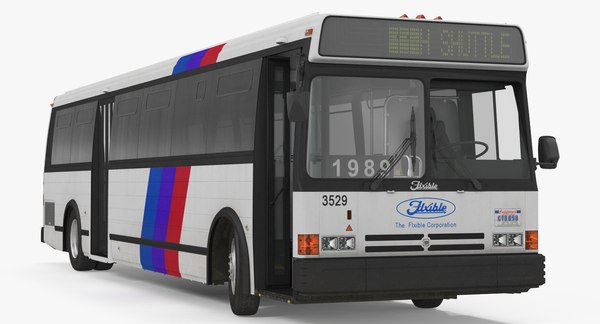 3d model flxible metro d bus