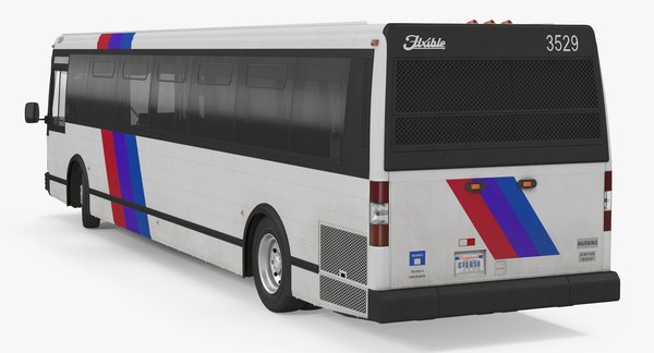 3d model flxible metro d bus