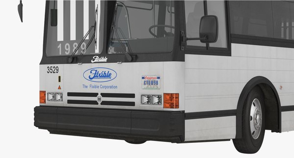 3d model flxible metro d bus