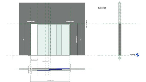 3D 3 Panel Sliding Balcony Door - TurboSquid 2007292