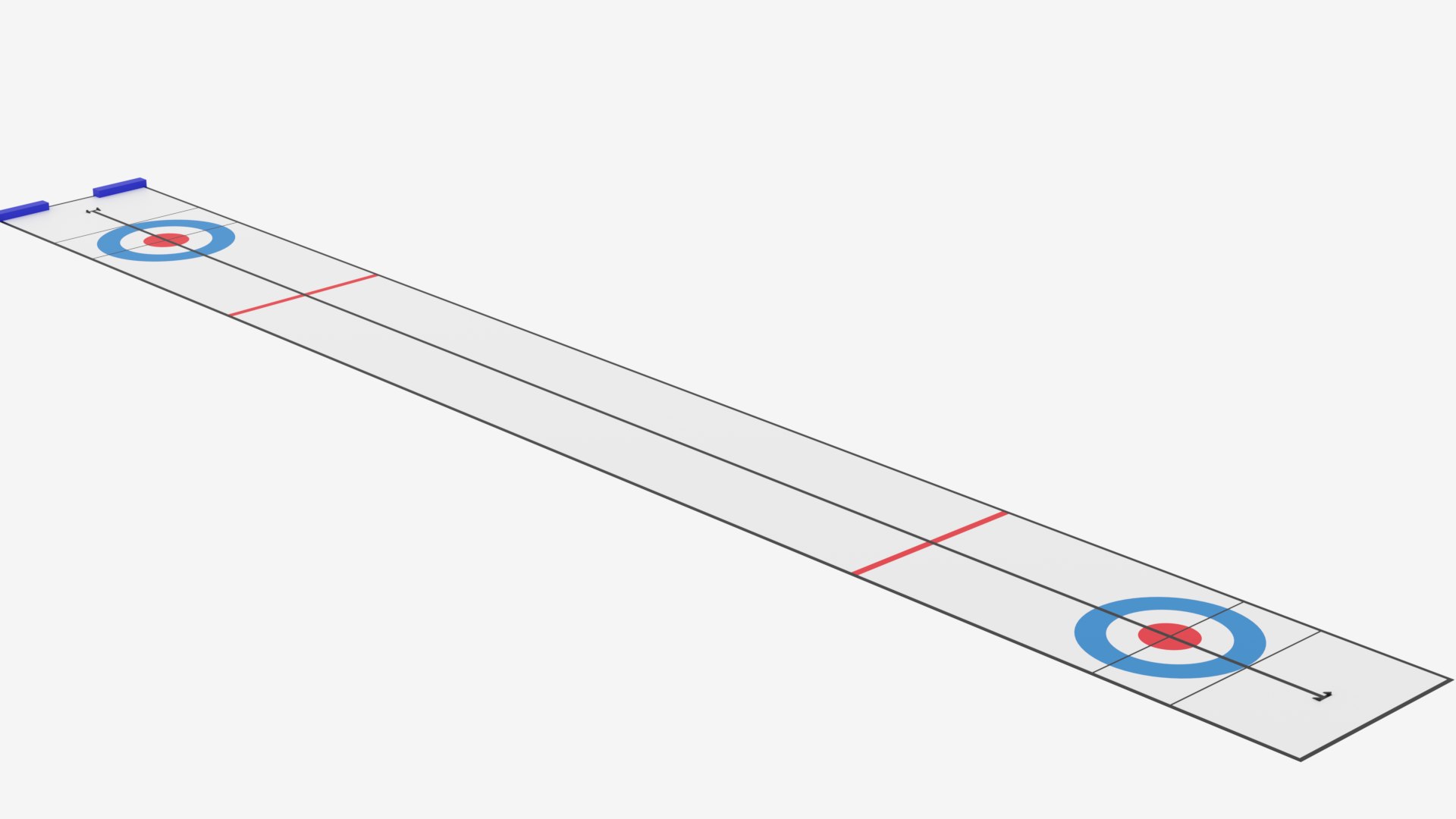 3D Cartoon Curling Rink 1 Line - TurboSquid 1836496