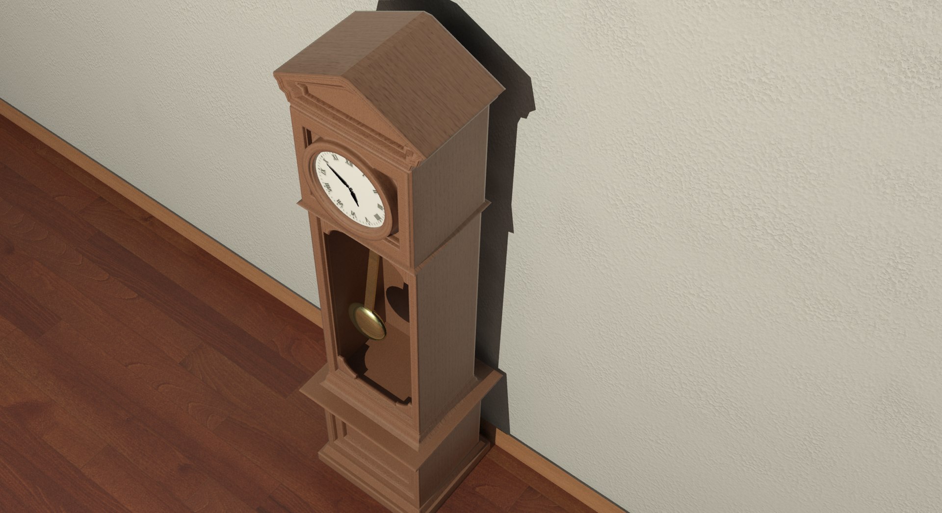 3D Pendulum Clock - TurboSquid 1368260