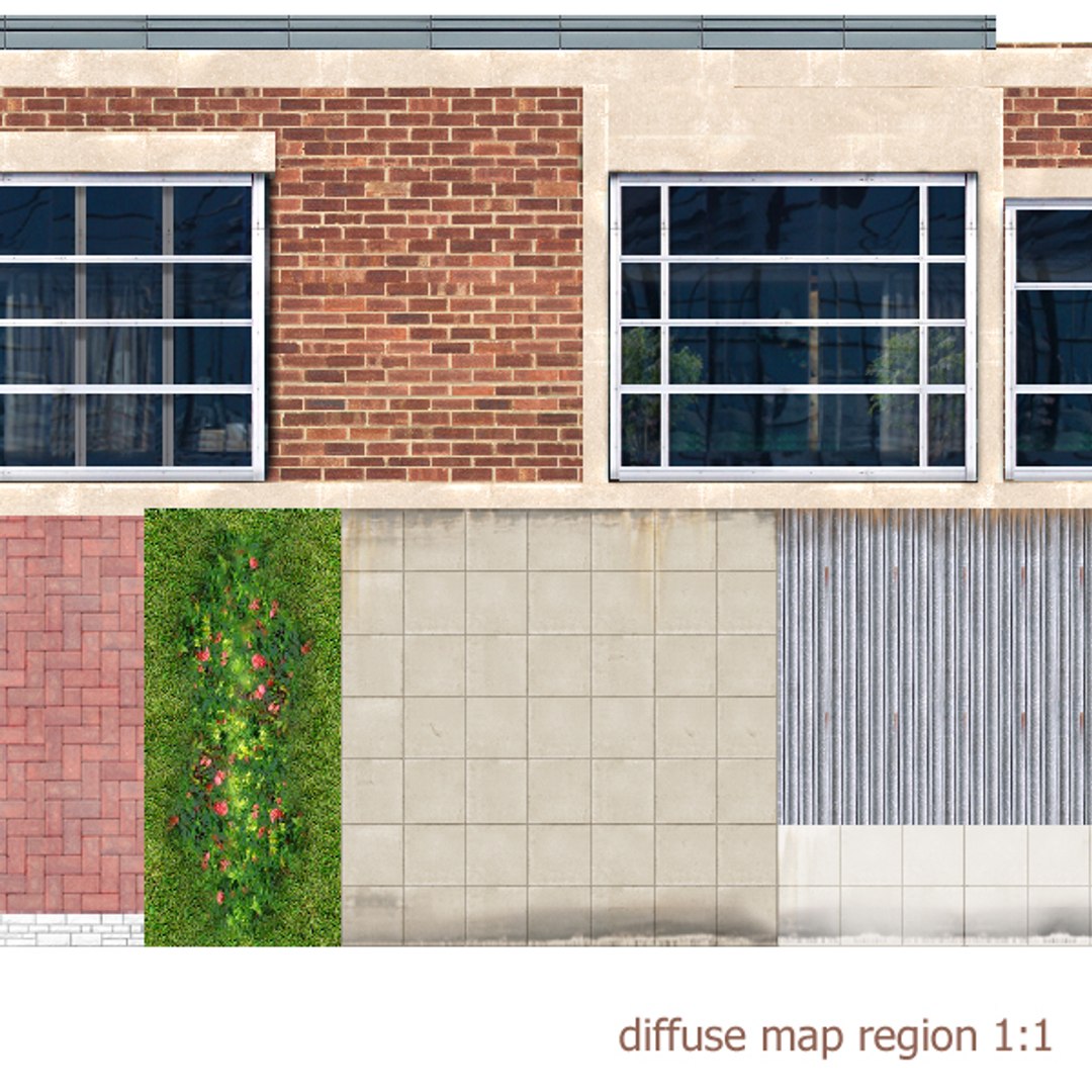 Building School Collage 3d Model