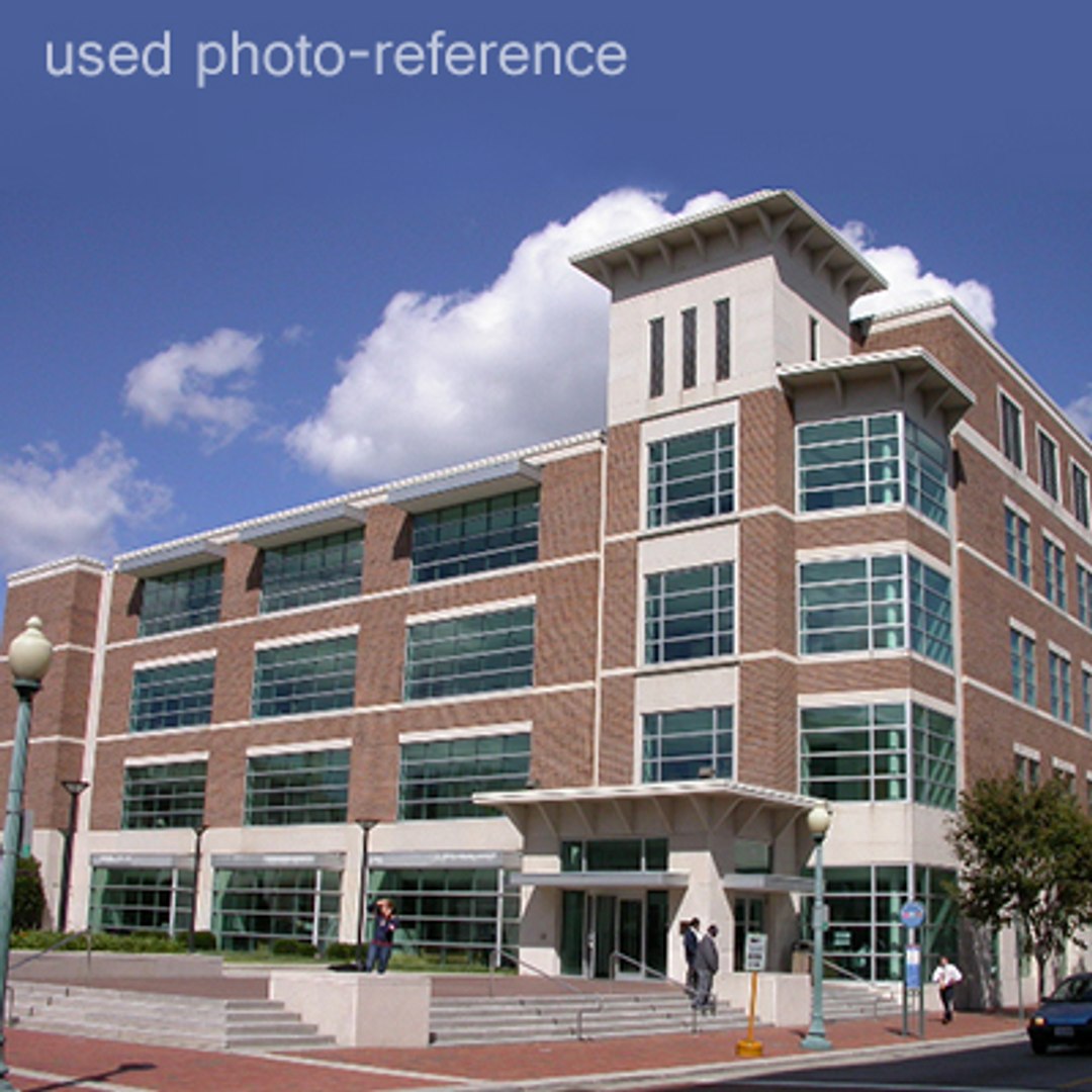 Building School Collage 3d Model