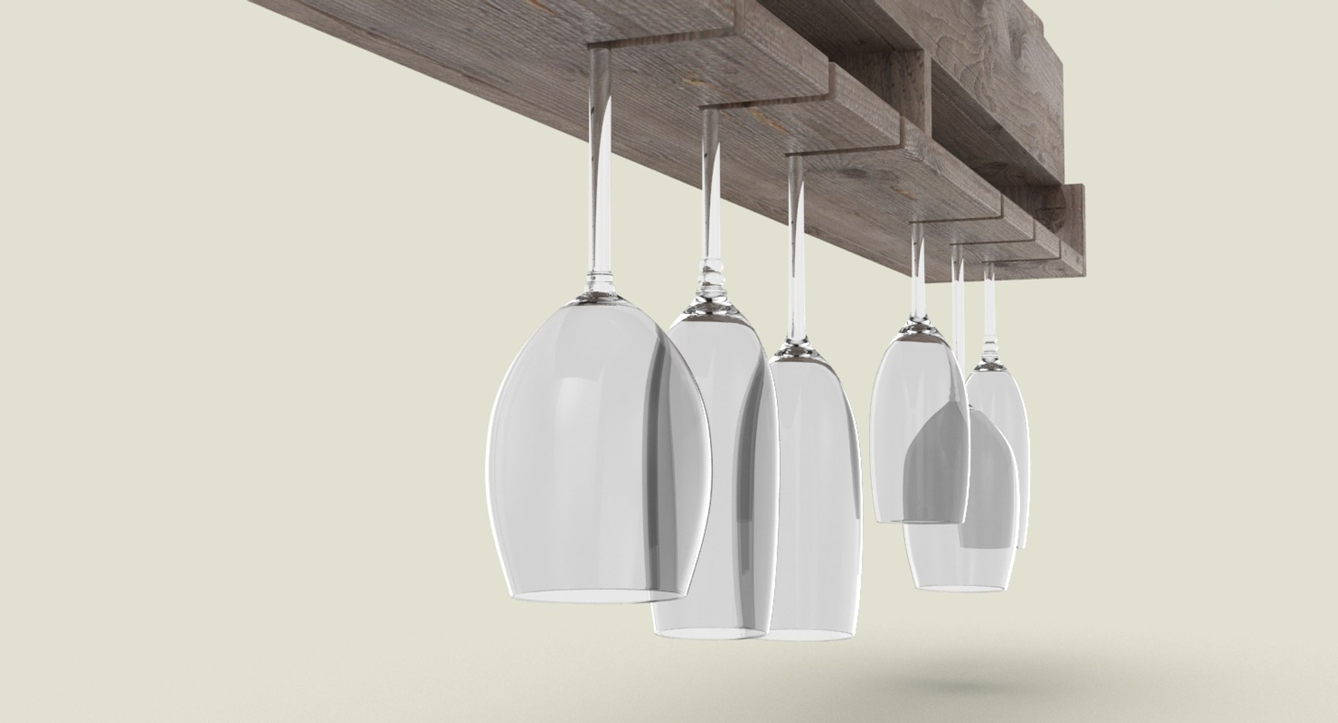 Wall Wine Rack 02 3D Model - TurboSquid 1312705