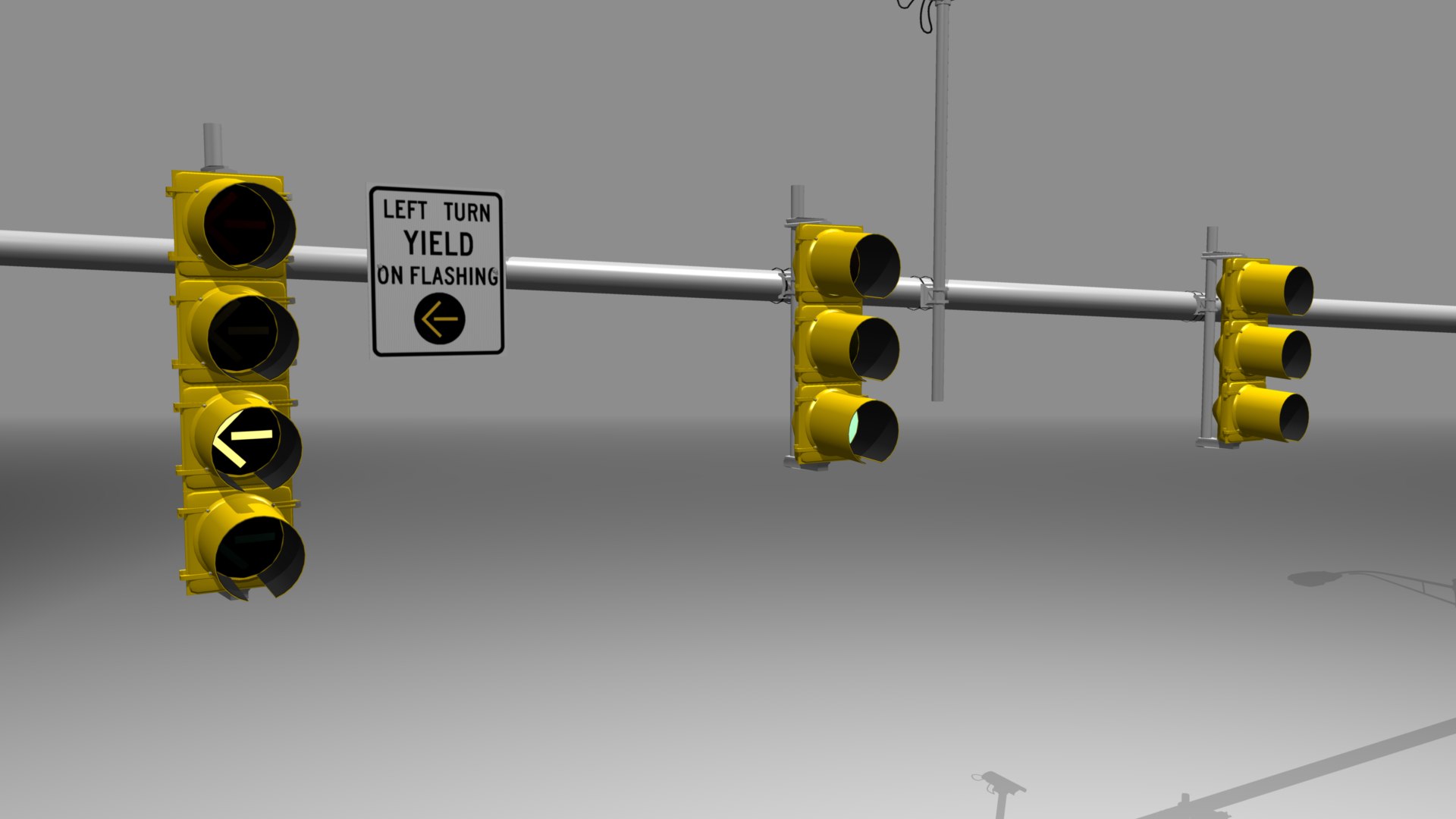 Standard Traffic 3d Model