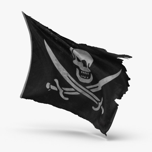 Pirate flag 3D - TurboSquid 1287589