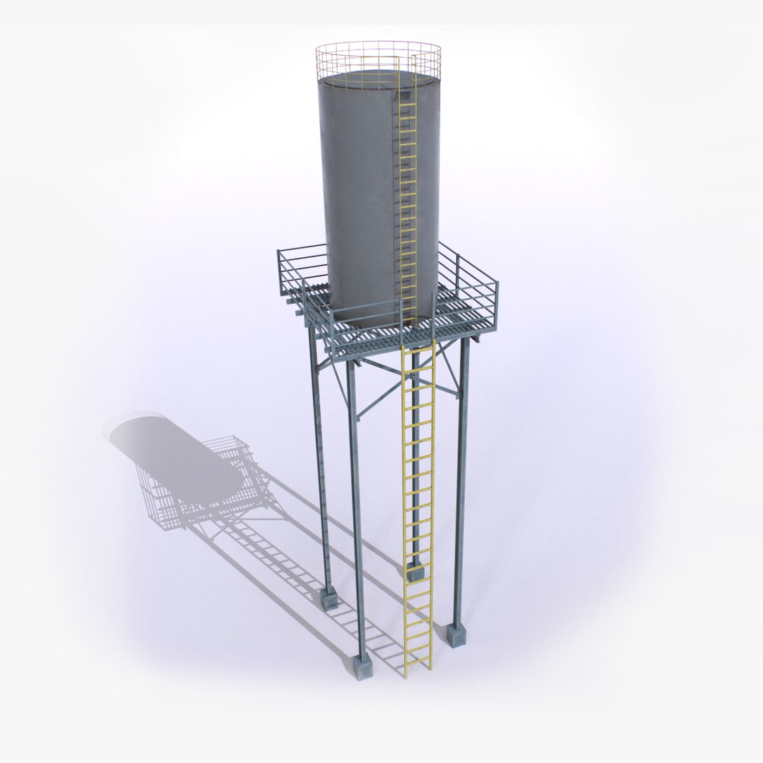 3D Water tank 1 model - TurboSquid 2073247