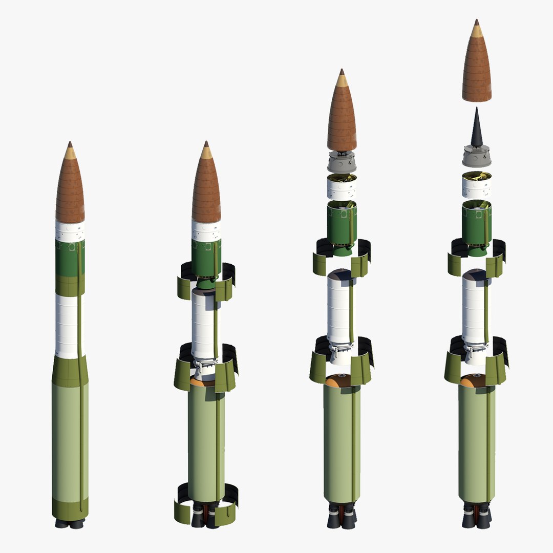 Intercontinental Ballistic Missile 3D Model - TurboSquid 1252190