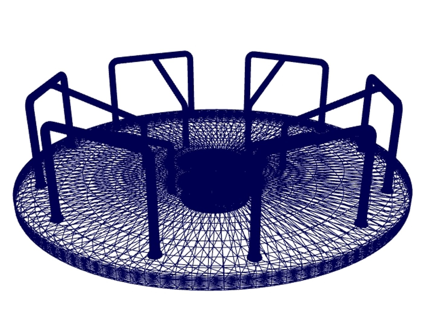 3d Model Playground Merry-go-round