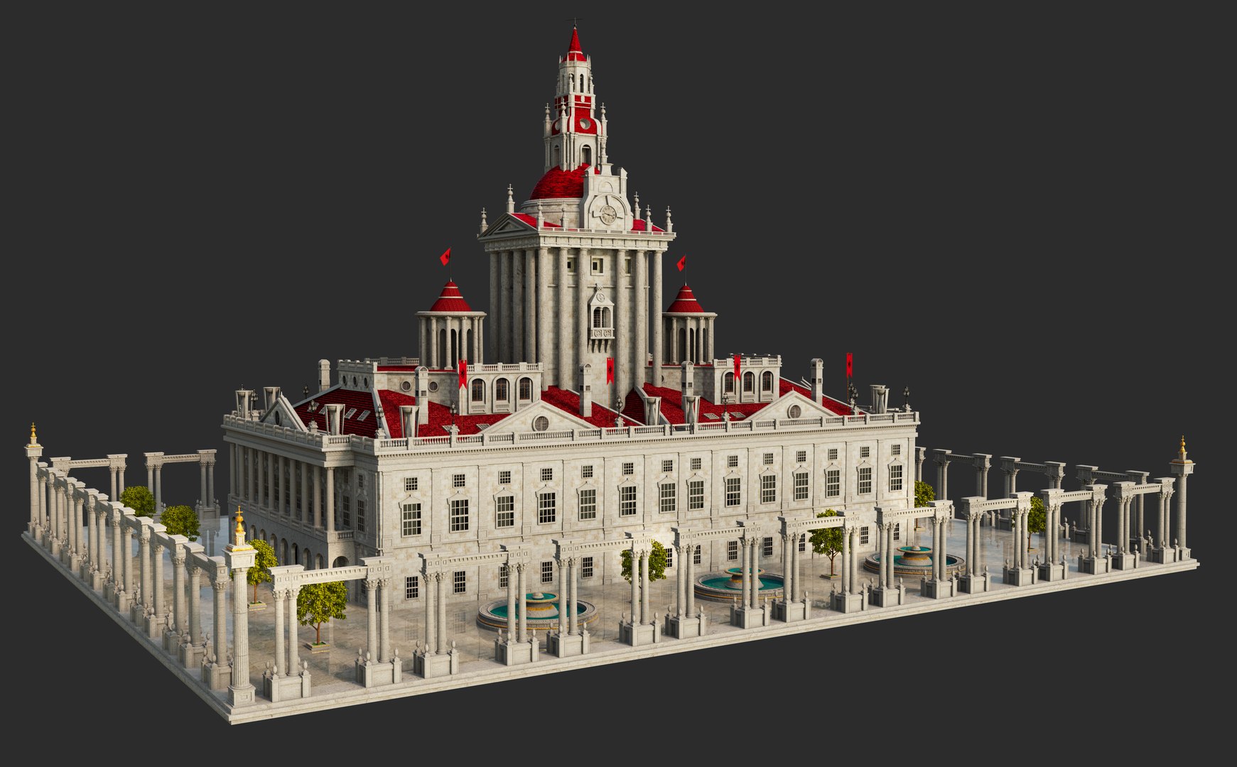 Fantasy Ancient Palace 3D Model - TurboSquid 2261055
