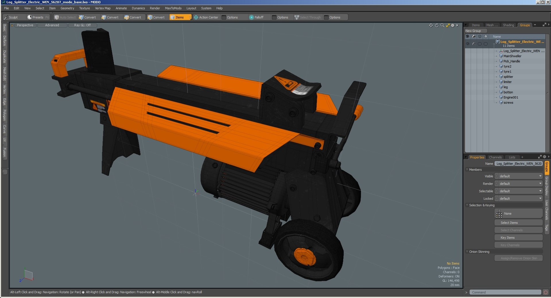 Log Splitter Electric Wen 3D Model - TurboSquid 1649120