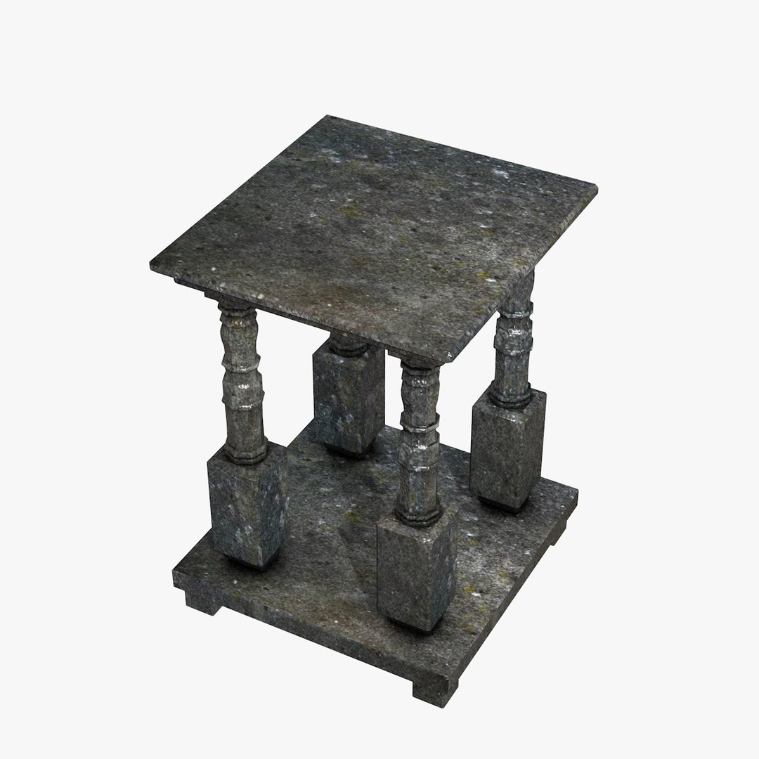 Stone Table 3d Dxf