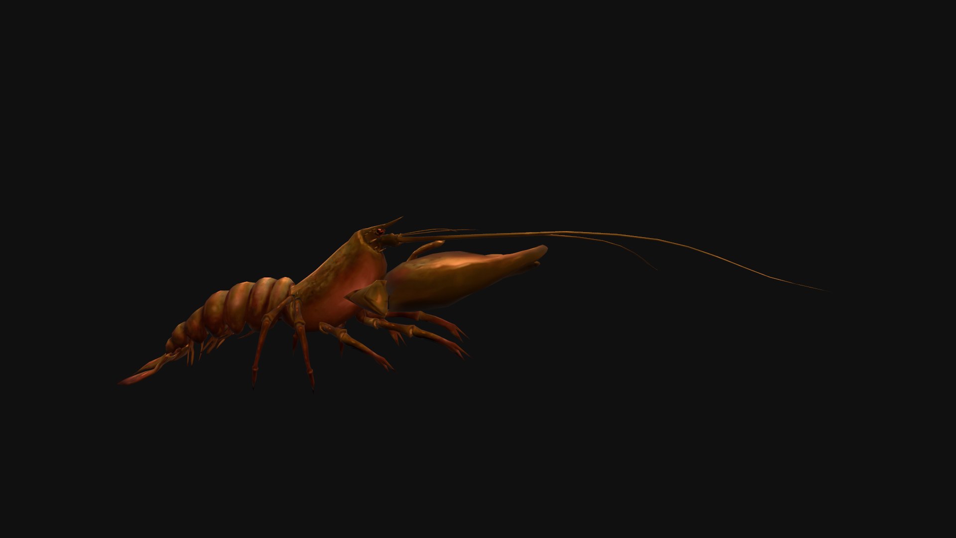 3D Model Animated Crayfish - TurboSquid 2216436
