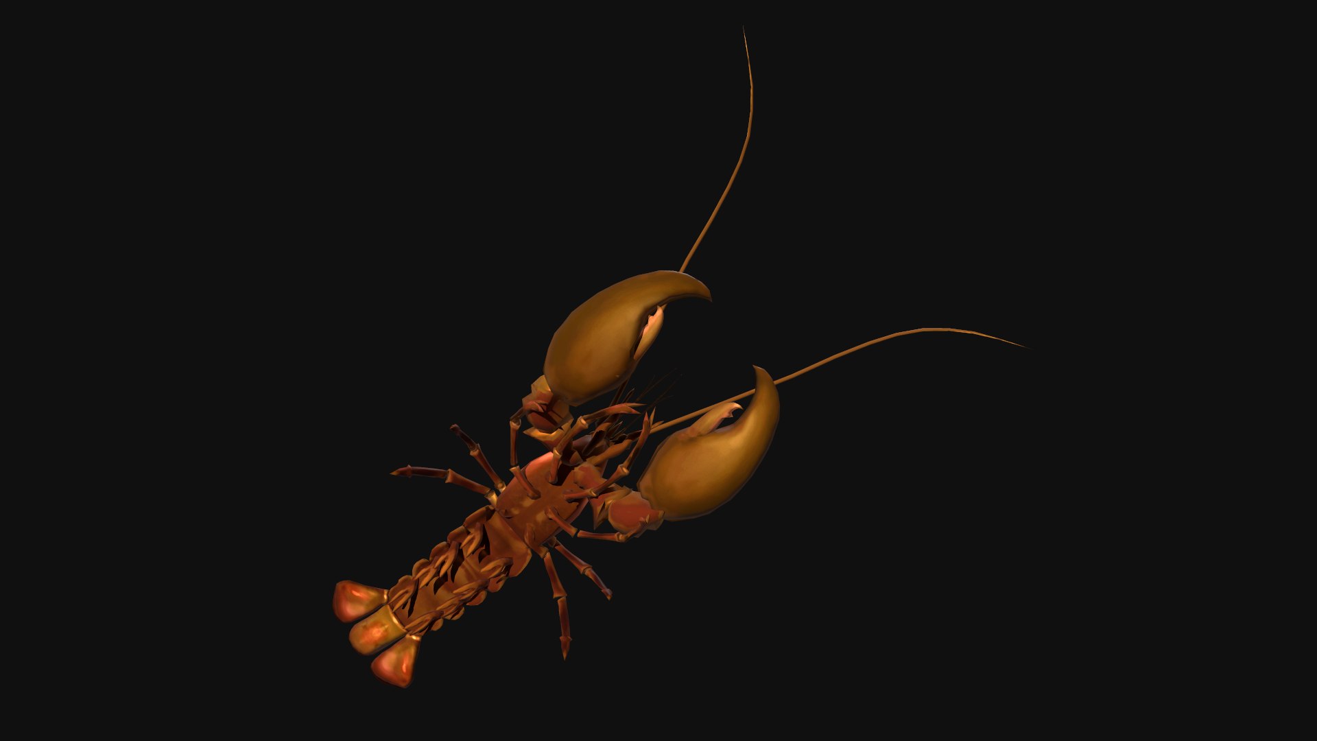 3D Model Animated Crayfish - TurboSquid 2216436