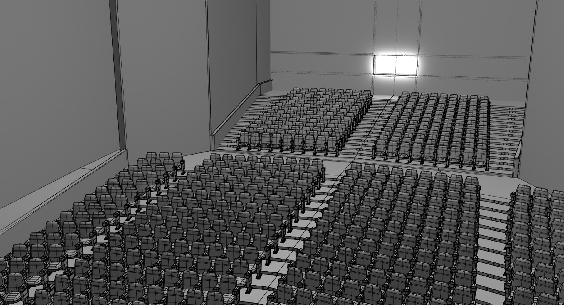 3d Movie Theater Model