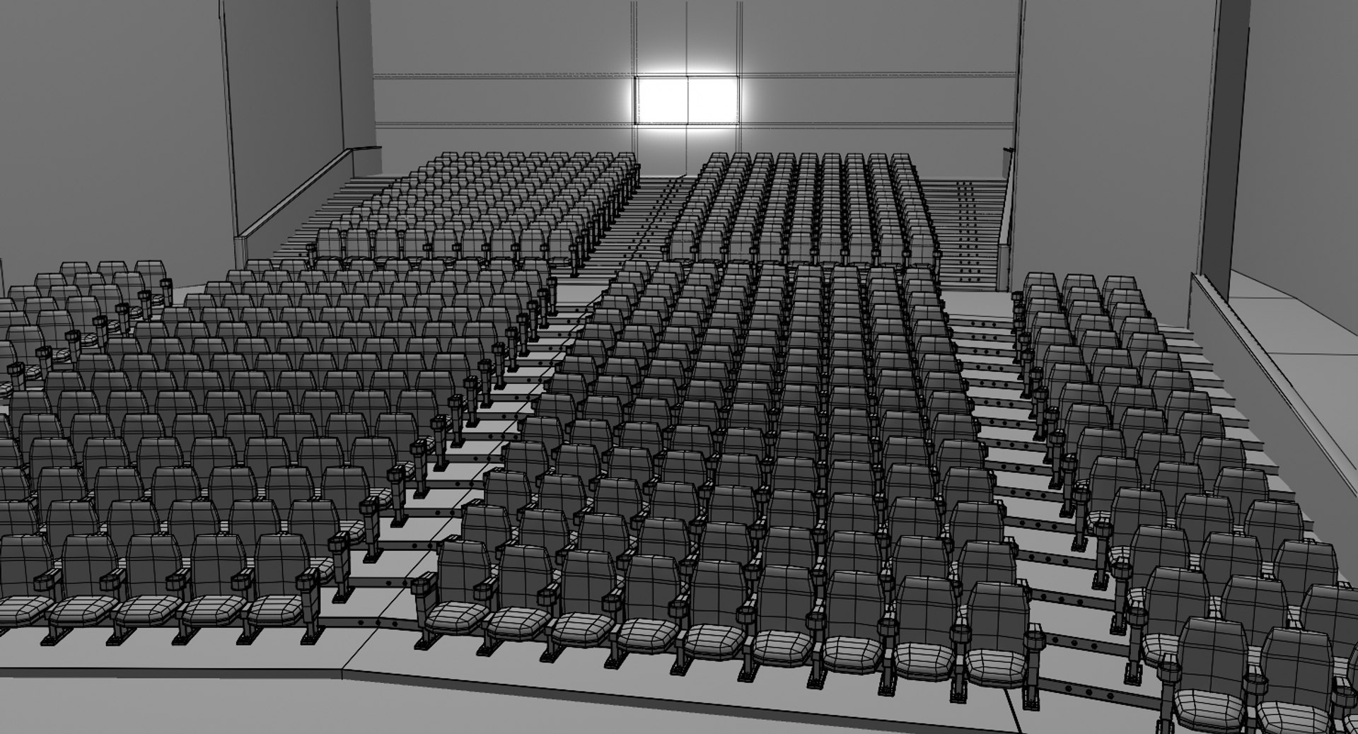 3d Movie Theater Model