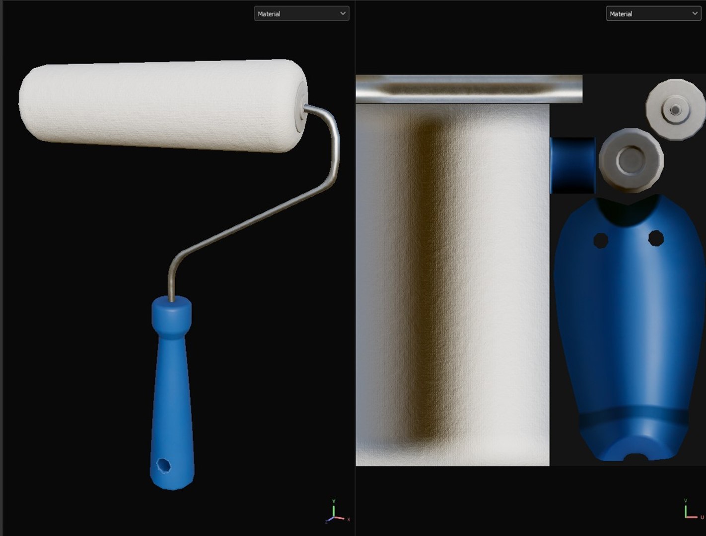 3D Paint Roller - TurboSquid 2095124