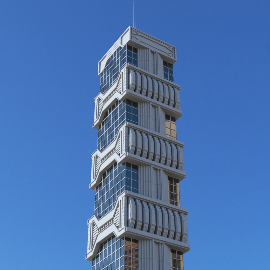 3d model building02 building structure