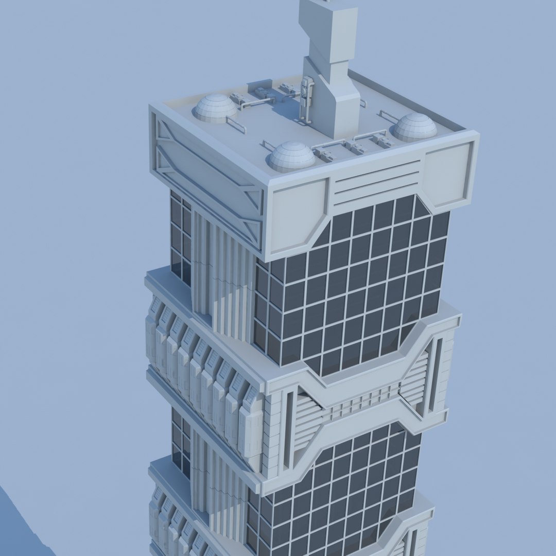 3d model building02 building structure