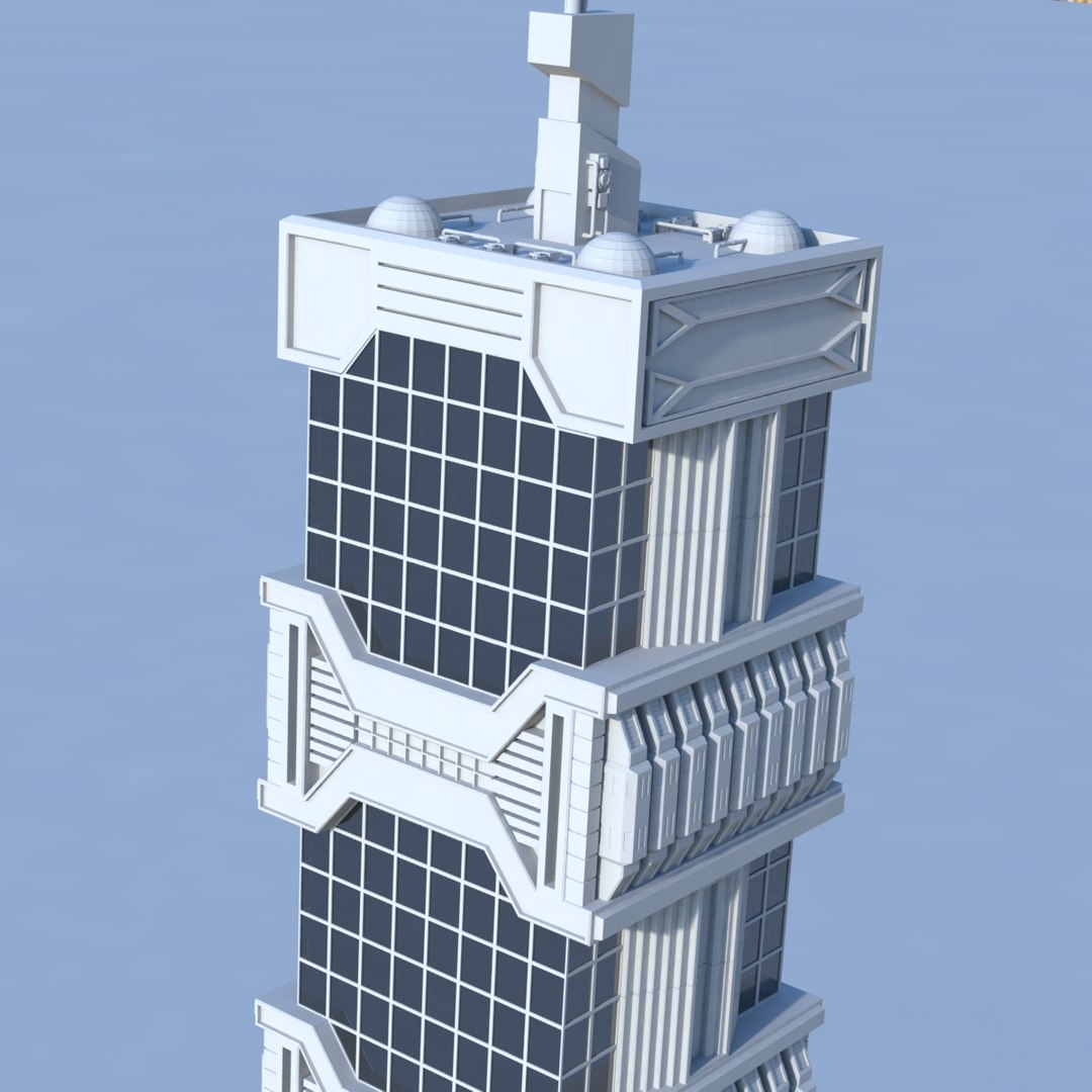 3d model building02 building structure