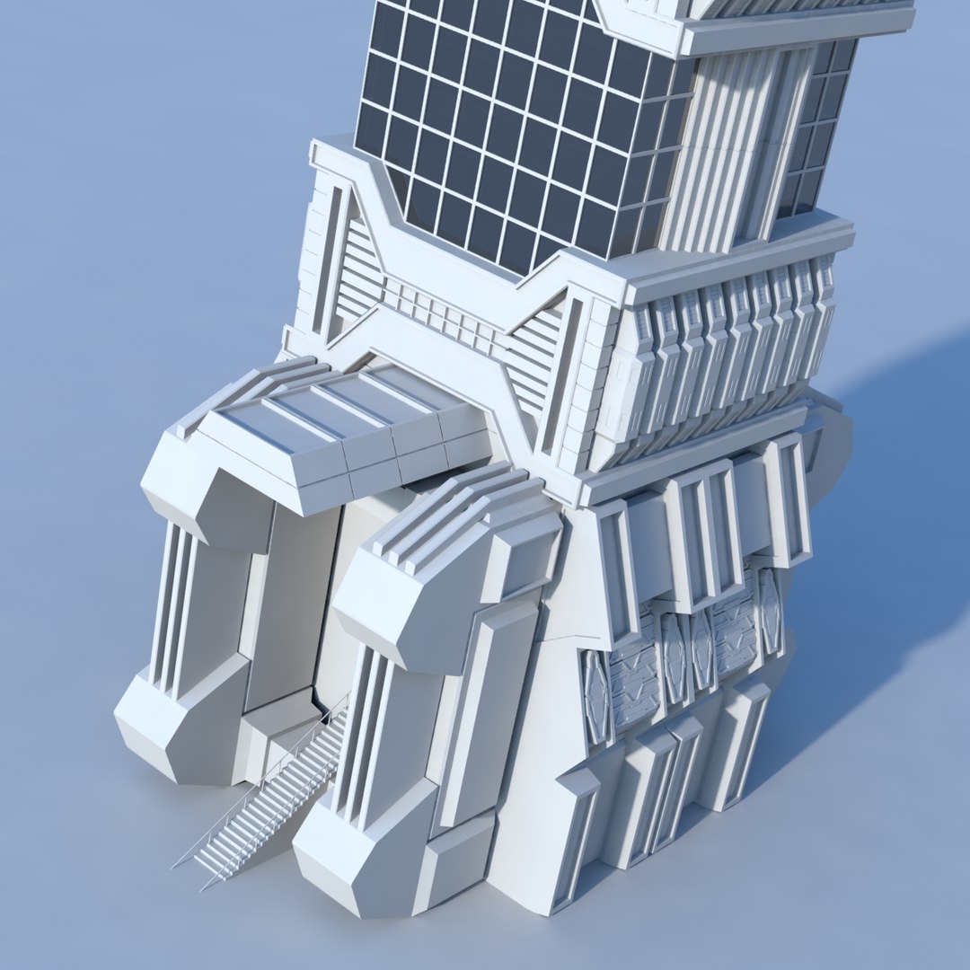 3d model building02 building structure