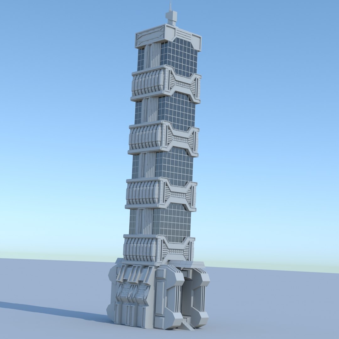 3d model building02 building structure