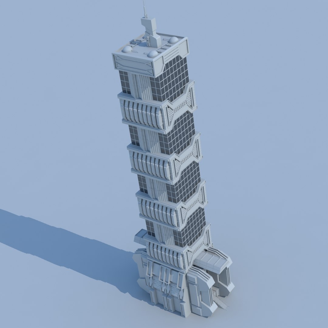 3d model building02 building structure