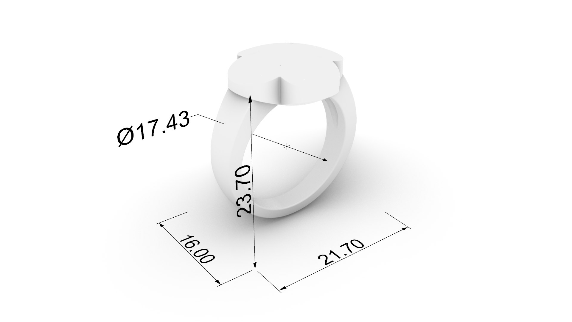 Free 3D Four-Leaf Clover Statement Ring JDBCo Model - TurboSquid 2341477