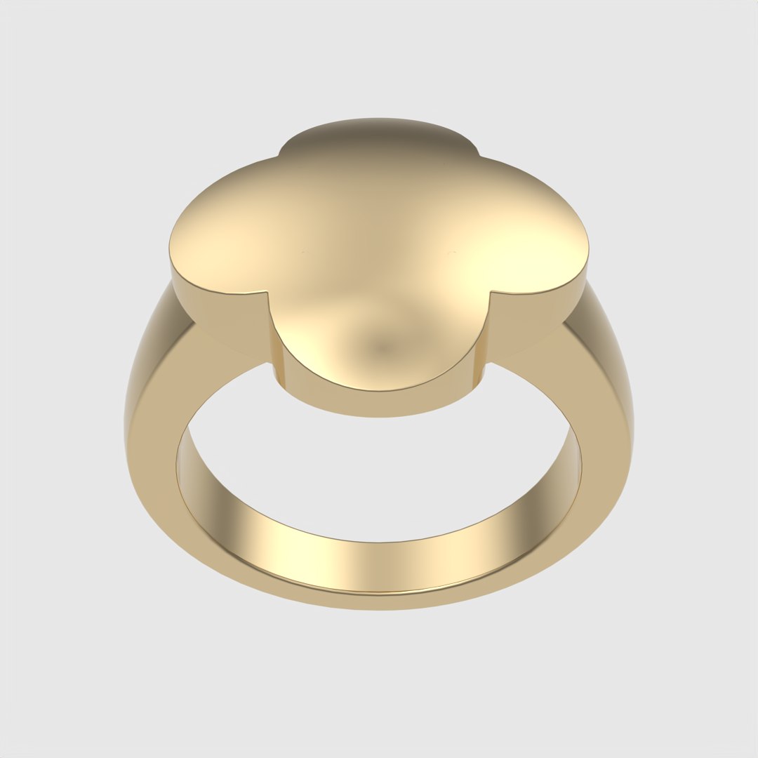 Free 3D Four-Leaf Clover Statement Ring JDBCo Model - TurboSquid 2341477