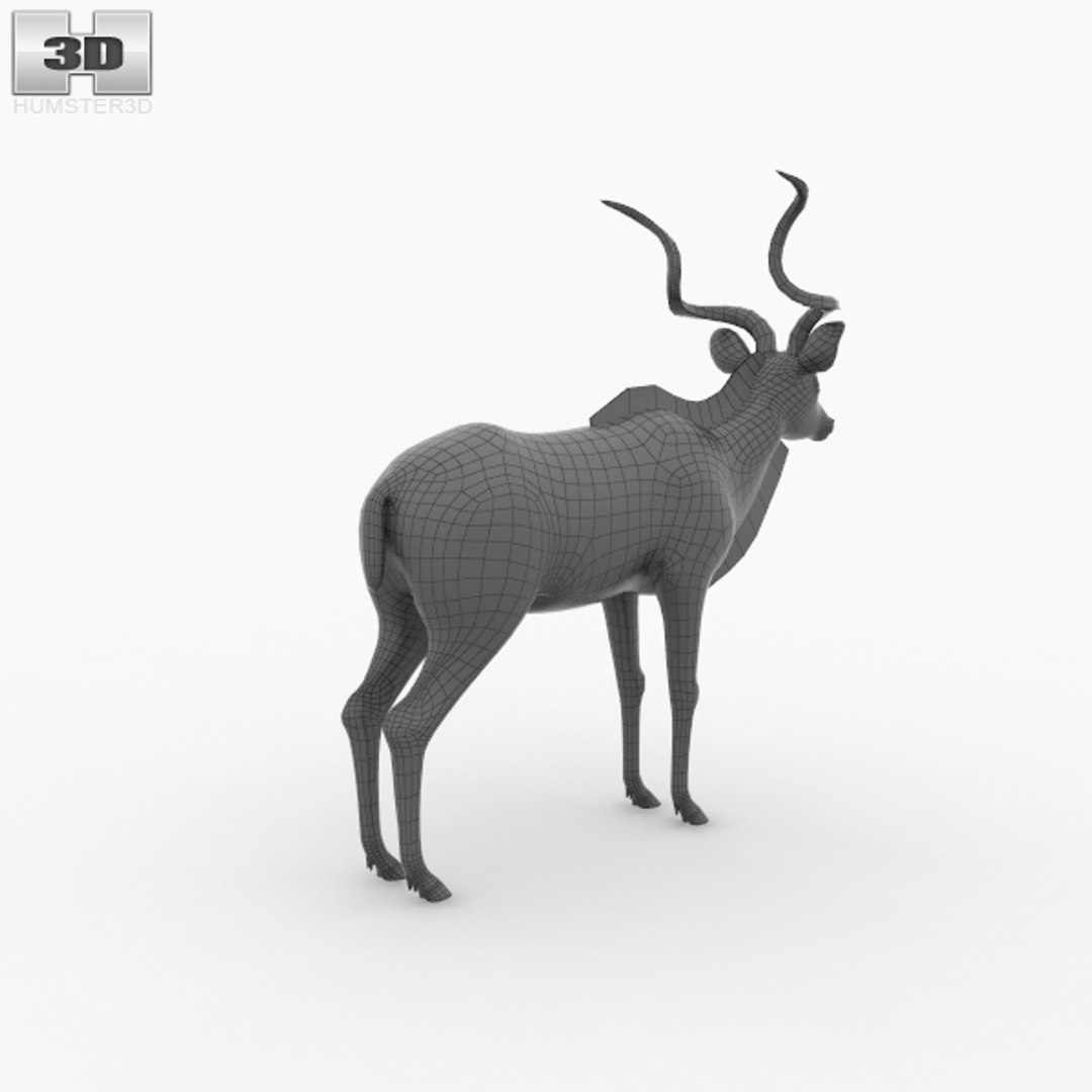 3d greater kudu
