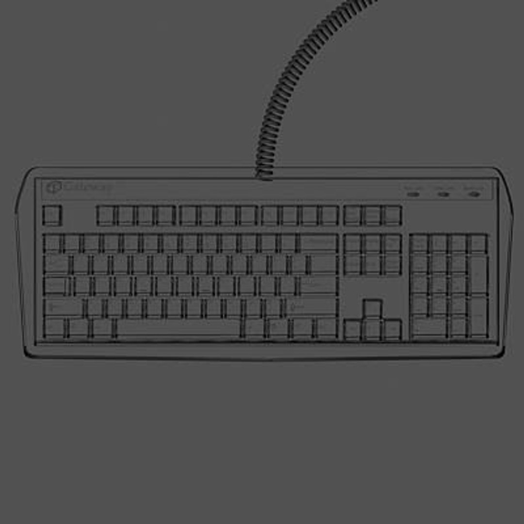 Computer Keyboard 3d Model