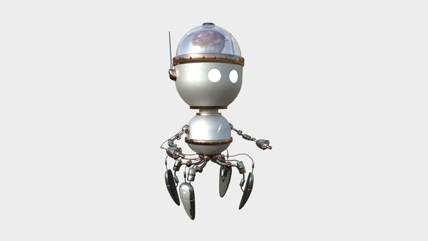 modelo 3d Brain Robot G04 Steel - SciFi Character Design - TurboSquid ...