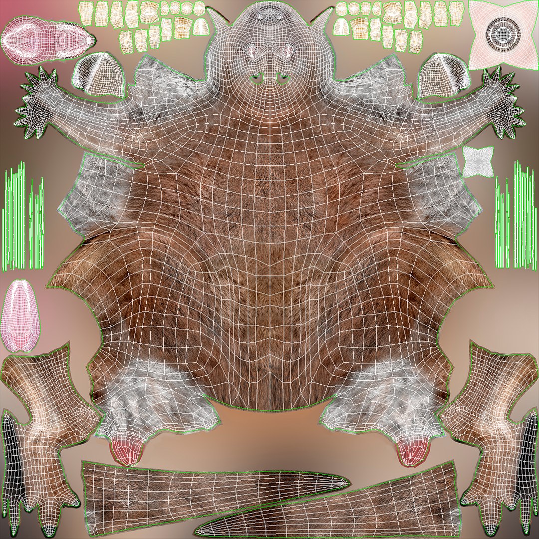 3D Mother Kangaroo With Baby Lying Fur Model - TurboSquid 2250326