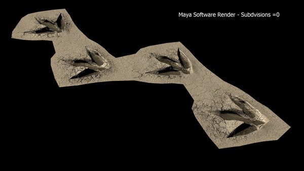 3D t rex tracks element - TurboSquid 1212296