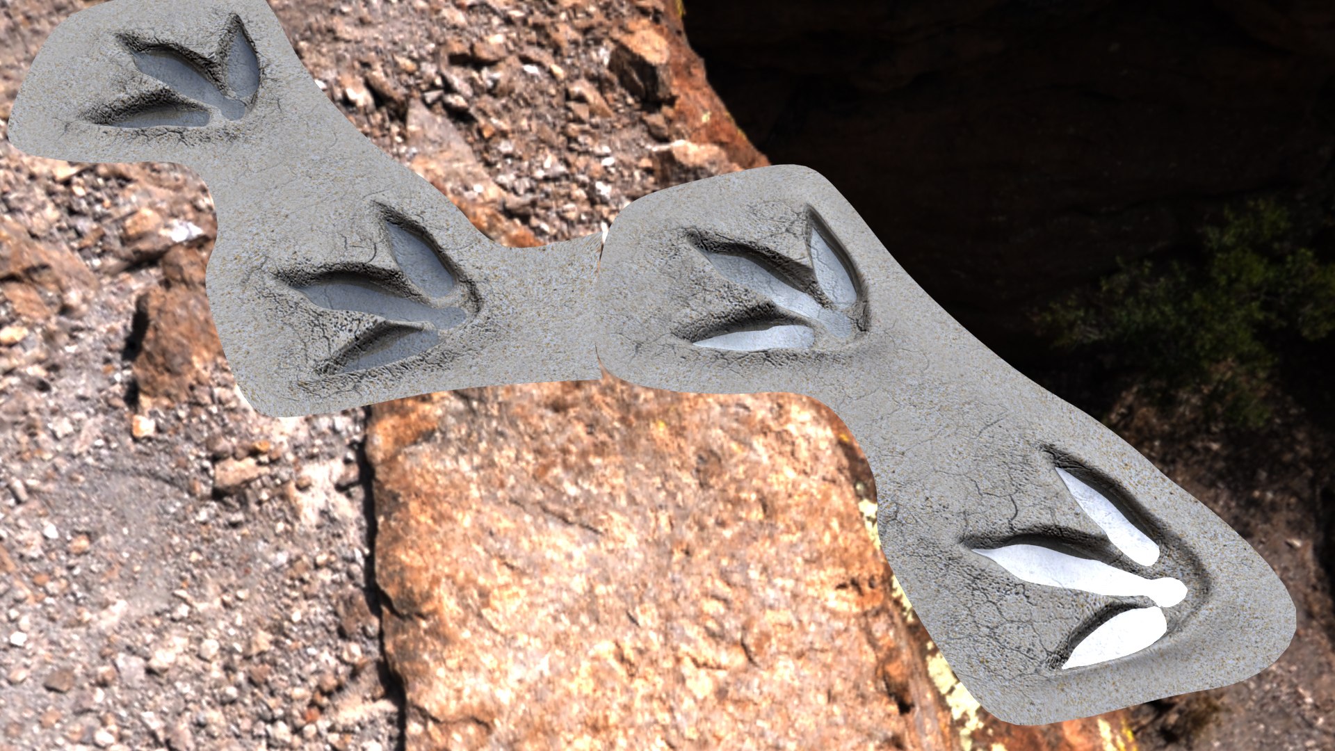 3D t rex tracks element - TurboSquid 1212296