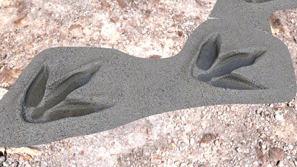 3D t rex tracks element - TurboSquid 1212296