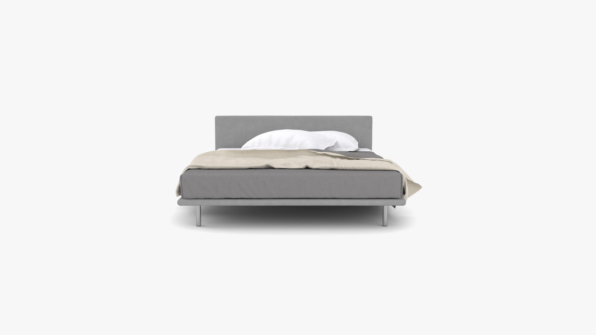 3D Zanotta Milano Bed - TurboSquid 2171690