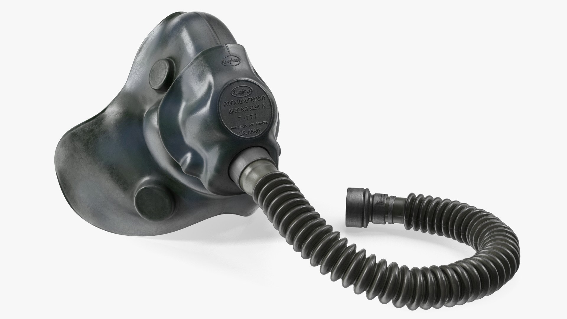 Vintage Pilot Oxygen Mask 3D - TurboSquid 2176915