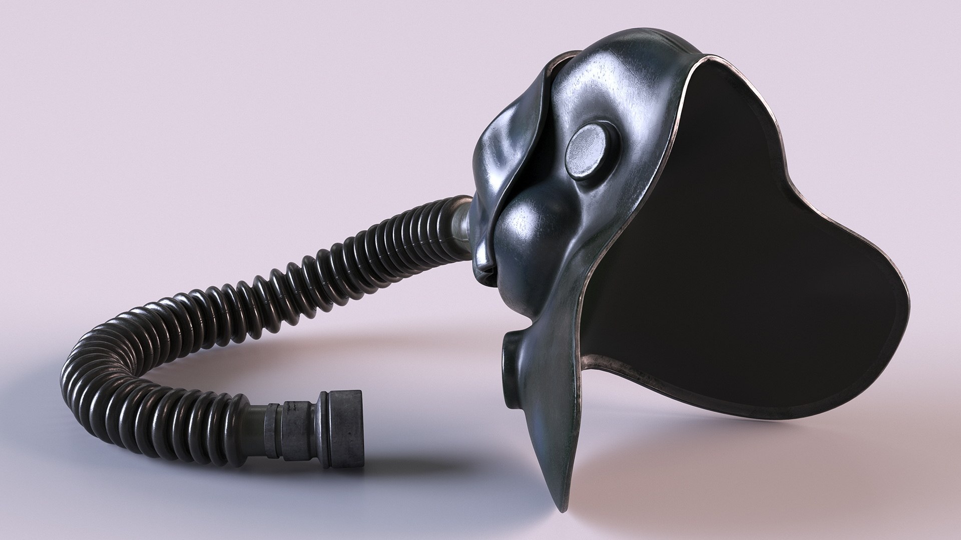 Vintage Pilot Oxygen Mask 3D - TurboSquid 2176915