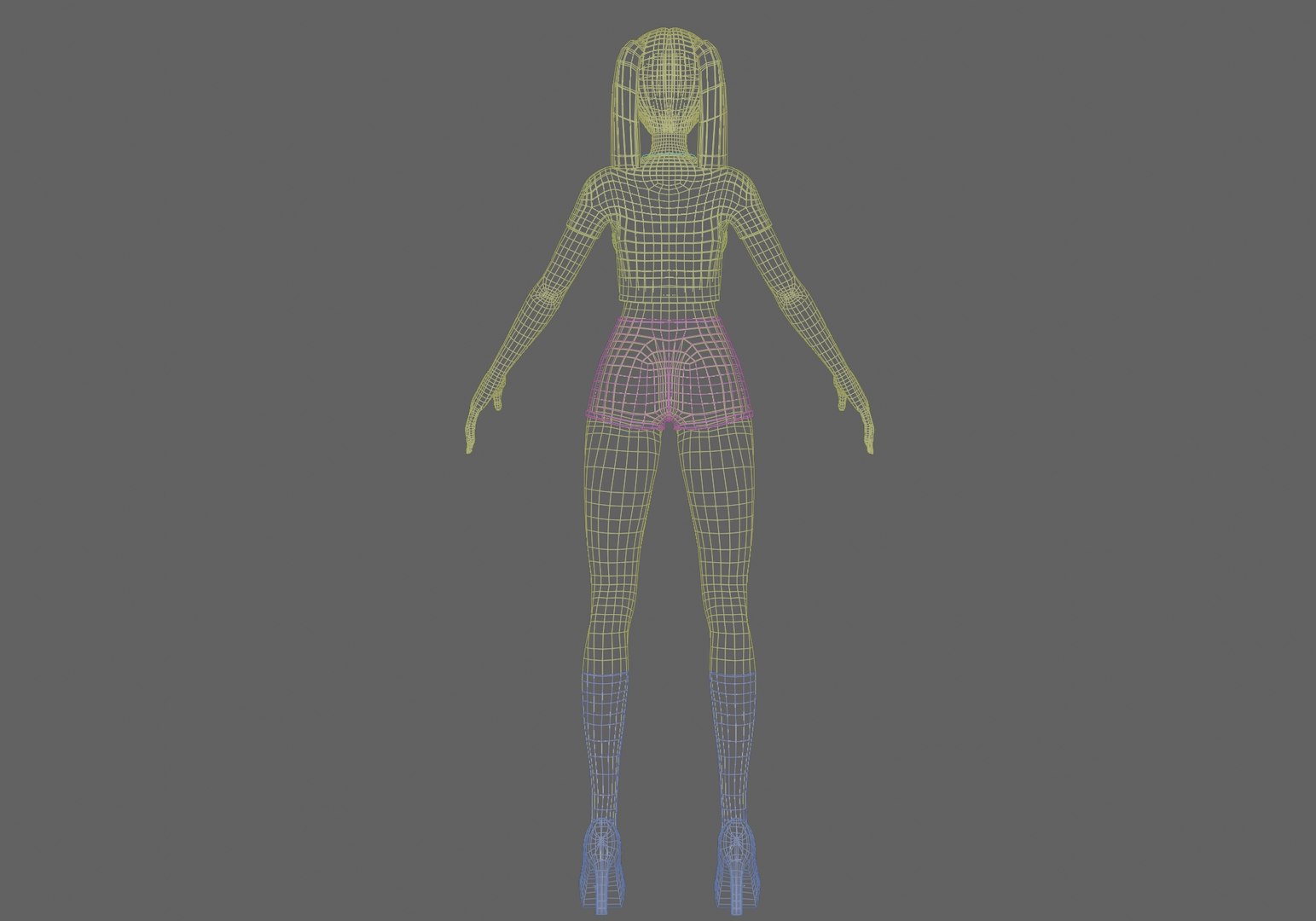3D Basic Anime Girl V21301 Model - TurboSquid 2272333